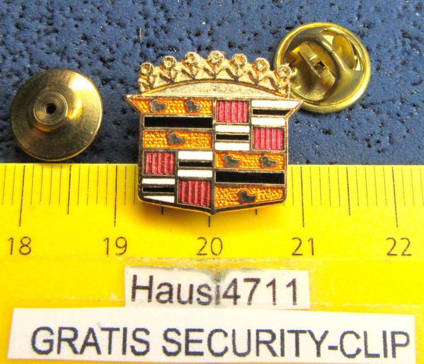 CADILLAC US-CAR AUTO LOGO ENAMEL PIN TOP-QUALITÄT 20MM GOLDI | Kaufen ...
