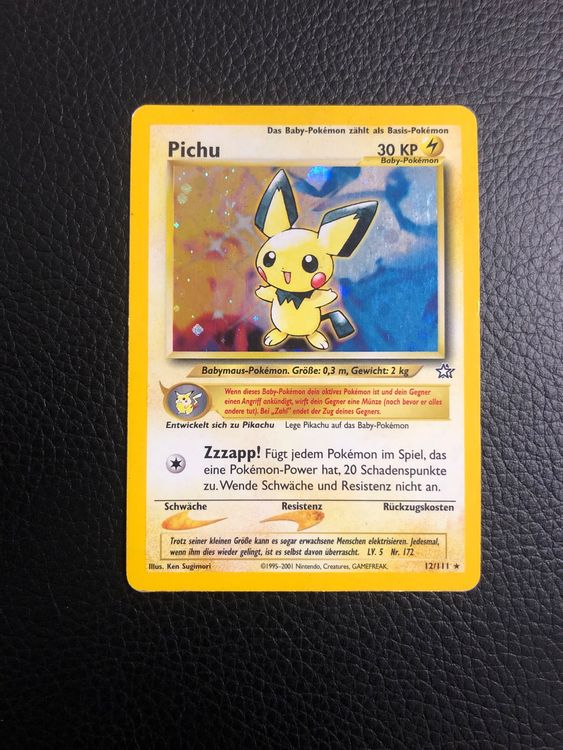 Neo Genesis Pichu Holo 12/111 DE Ab 1 (Gebraucht) in Paradiso für CHF ...