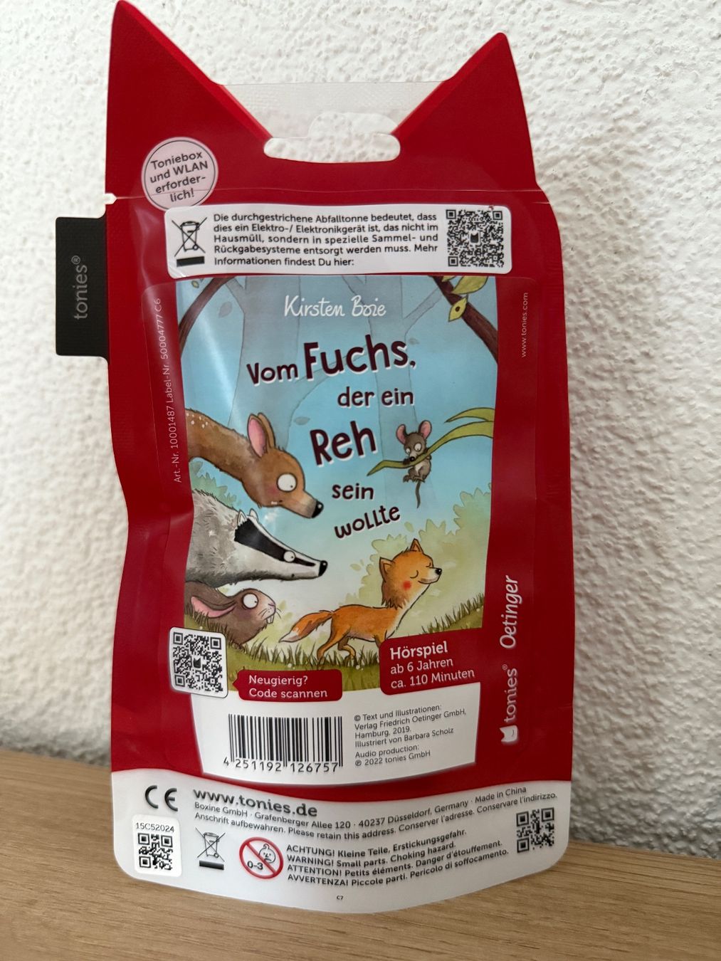 Tonie vom Fuchs der ein Reh sein wollte / OVP / Rarität (Neu und ...