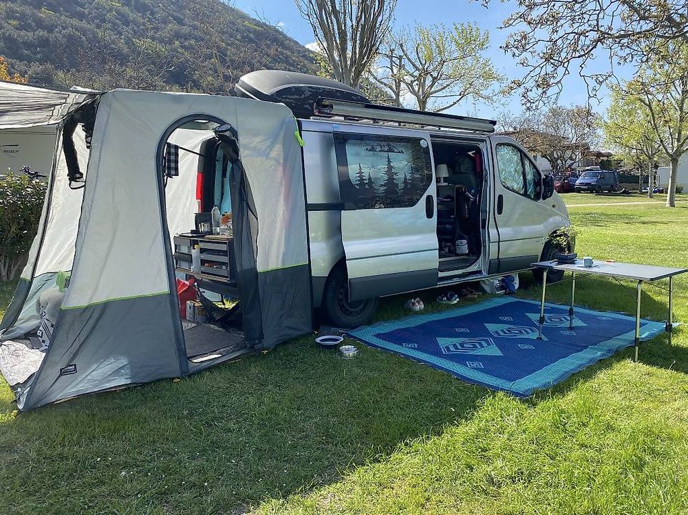 Heckzelt Reimo Trapez Premium für Opel Vivaro Camper (Gebraucht) in ...