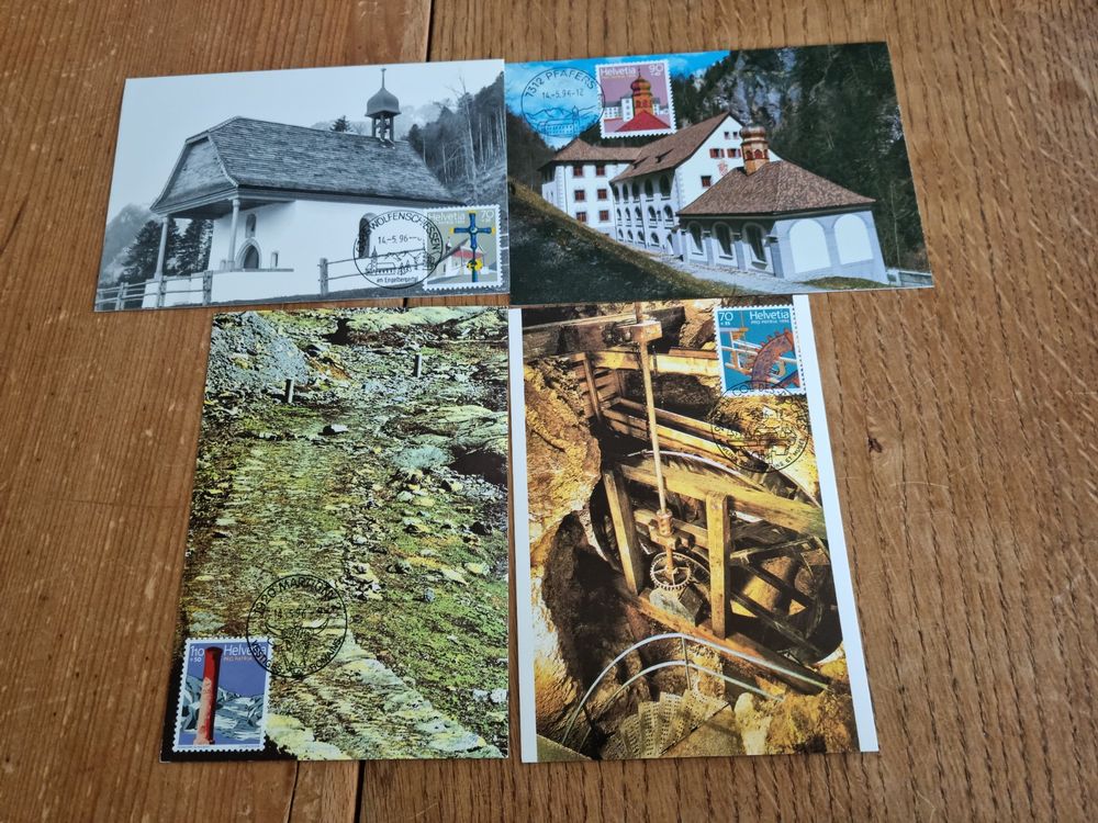 1996 FDC Maximumkarten Pro Patria (Gebraucht) in Arni AG für CHF 8 – mit Lieferung auf Ricardo ...