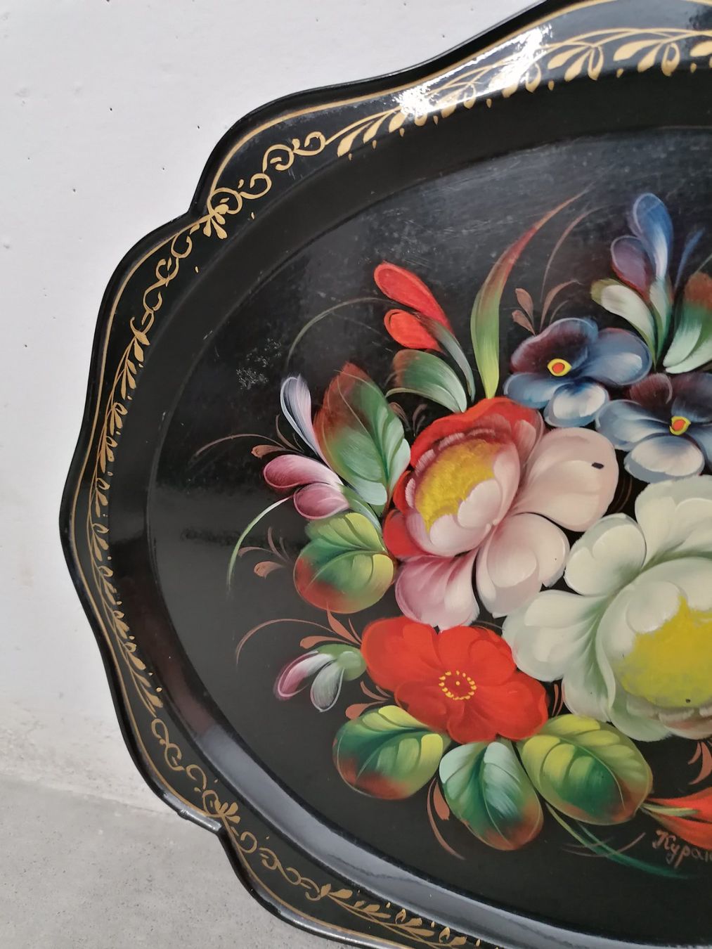 Plateau avec fleurs (D'occasion) à Fribourg pour CHF 20 – avec ...