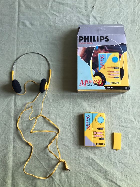Vintage Walkman Radio von Philips mit Kopfhörer und OVP (Neu (gemäss ...