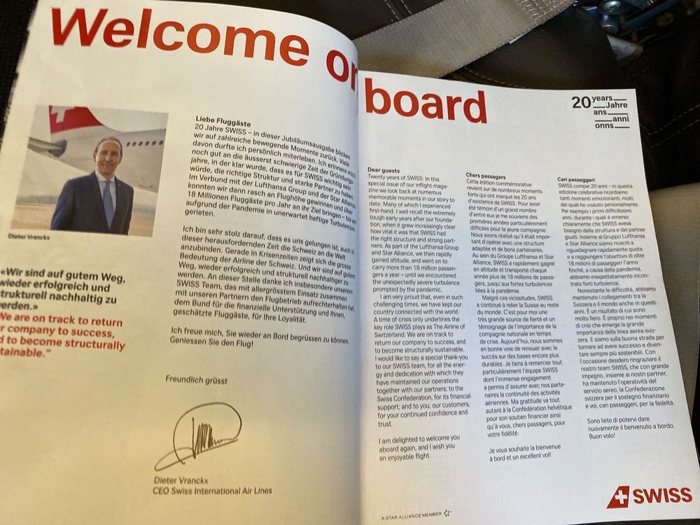 SWISS Magazine - Anniversary Edition - letzte Ausgabe (Gebraucht) in ...