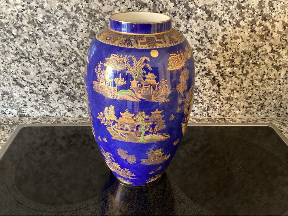 Antike Wase Carlton Blue Royale Kang Hsi, , 1920 (Neu (gemäss ...
