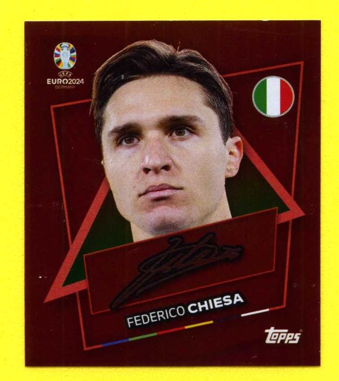 Topps Euro EM 2024 ITA SP Federico Chiesa RED Sticker | Kaufen auf Ricardo