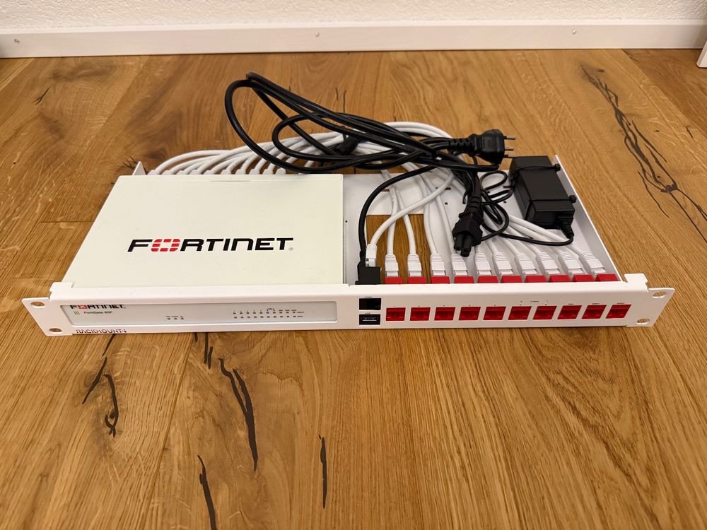 FortiGate 60F Firewall + Rackmount.IT Kit – ohne Lizenz (Gebraucht) in ...