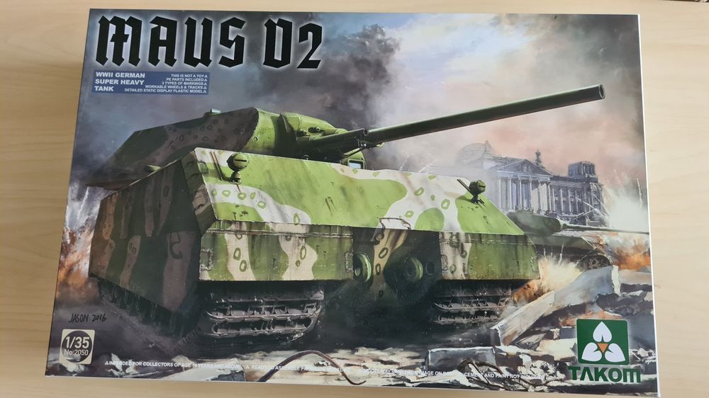 1:35 Maus V2 - Takom 2050 (Neu (gemäss Beschreibung)) in Bassersdorf ...