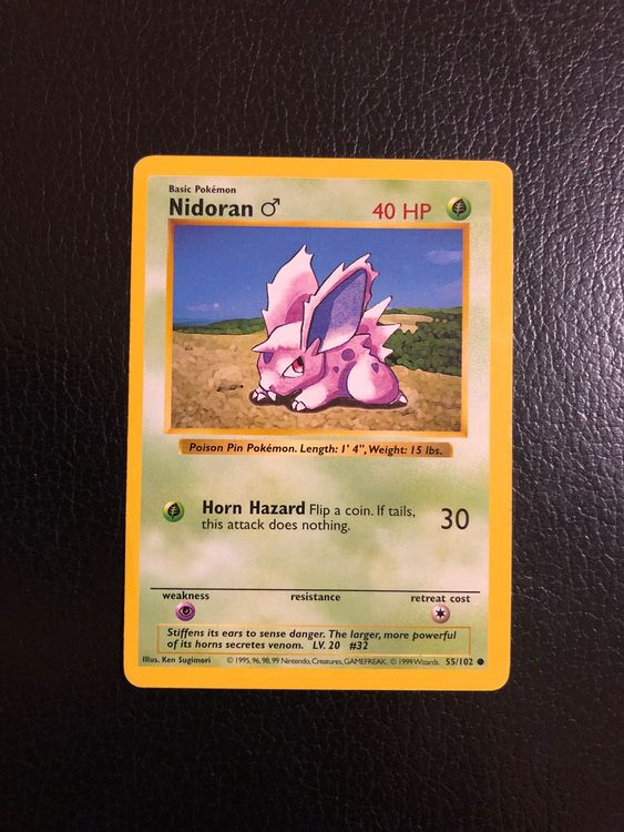 Base Set Nidoran Shadowless 55/102 Ab 1 | Kaufen auf Ricardo