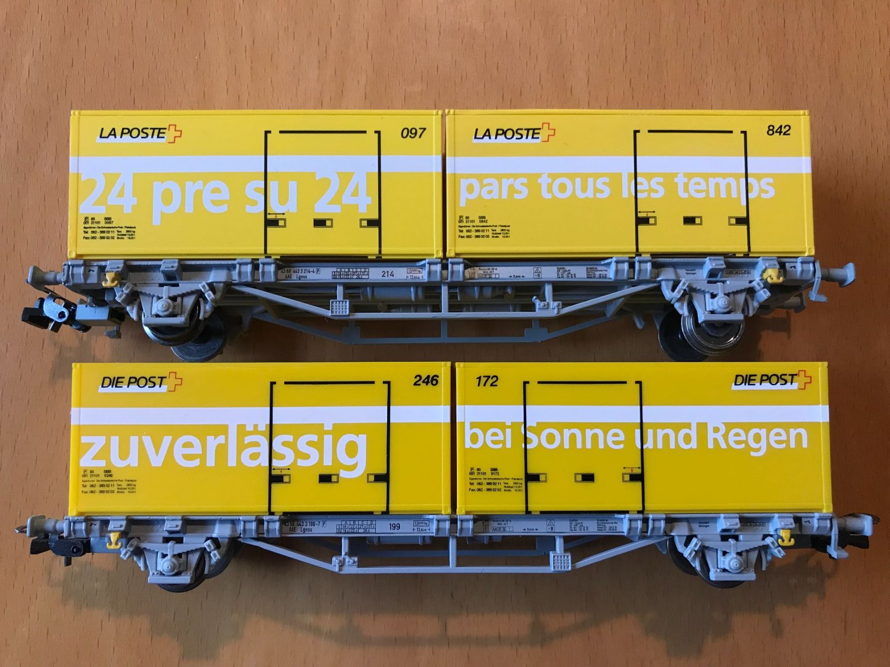 2x PIKO Container Tragwagen Schweizer Post (Gebraucht) in Luzern für ...