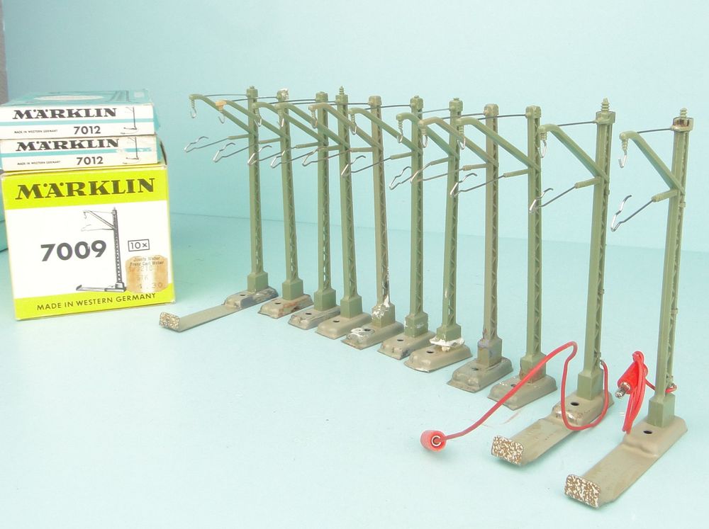 Märklin 11 X M-Oberleitungsmasten 7009/7010 | Kaufen auf Ricardo