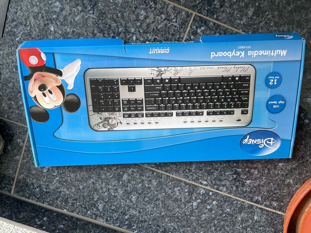 DISNEY Mickey Mouse DISNEY KB-821 multimedia Keyboard USB Hi (Neu ...