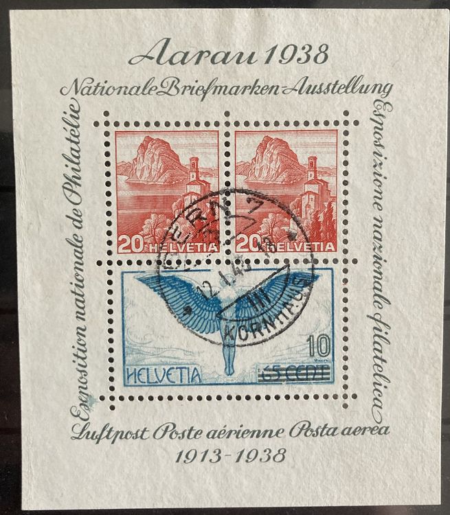 Aarauer-Block 1938 W11, Spätentwertung 1945 | Kaufen auf Ricardo