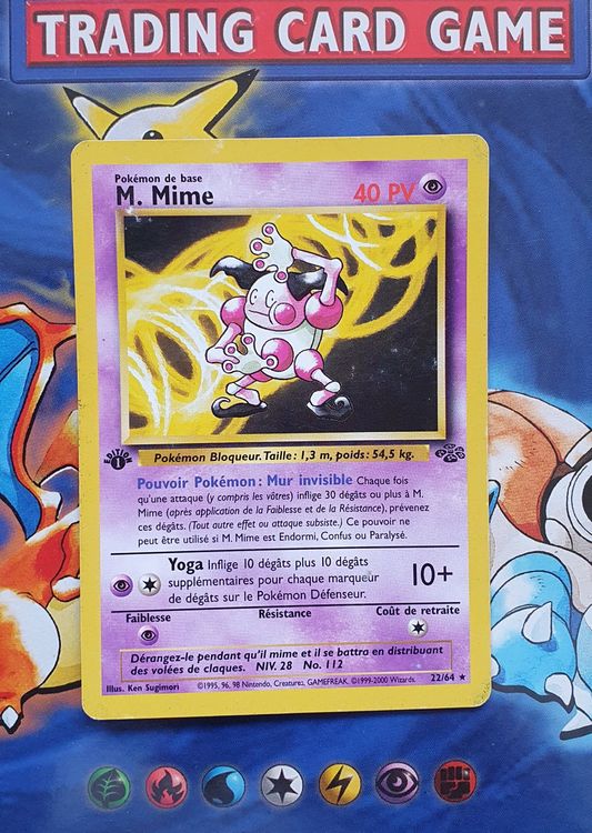 Carte Pokémon M. Mime (Jungle) 22/64 1ère édition (fr) (Neu (gemäss ...
