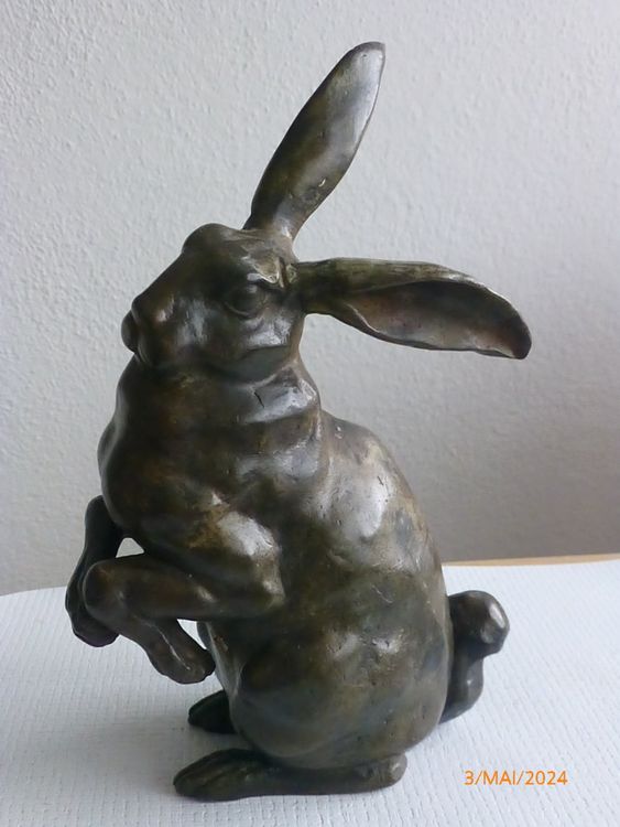 Grosser Hase aus Vollbronze. Schwer. Guter Zustand. (Gebraucht) in Pratteln für CHF 195 – mit ...