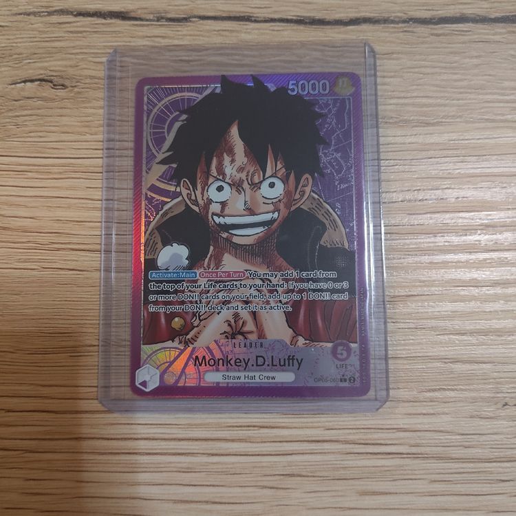 ONE PIECE CARD GAME MONKEY D.LUFFY LEADER OP05-060 (Neu (gemäss Beschreibung)) in Hochdorf für ...