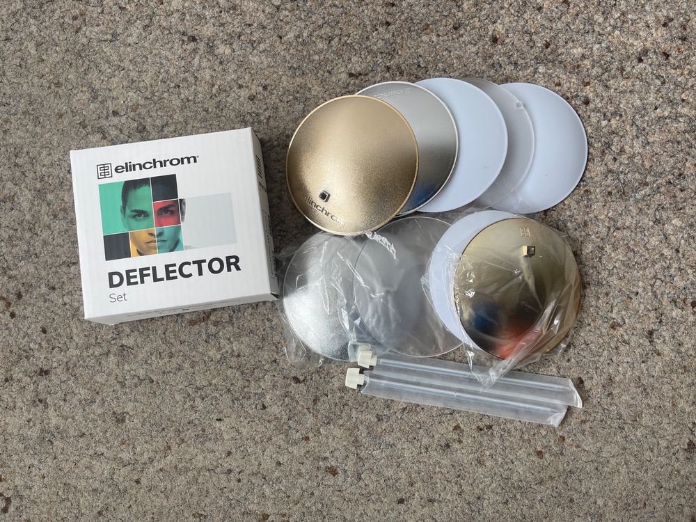 Elinchrom Deflektor Set mit 2 Satz Deflektoren, neuwertig (Neu (gemäss ...