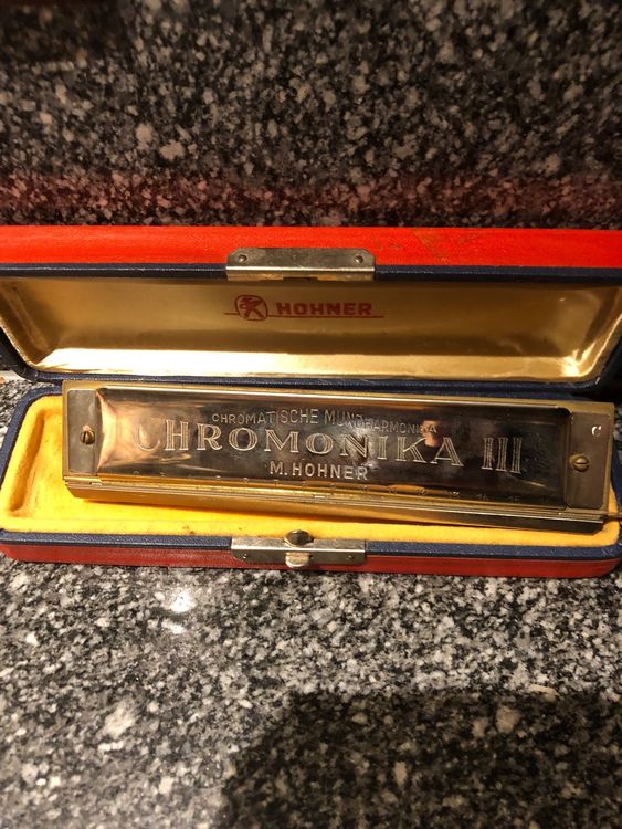 Zu Verkaufen altes Hohner Chromonika 3 (Gebraucht) in für CHF 20 – mit ...