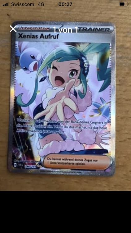 Pokemon Karte Xenias Aufruf 1/1 Full Art (Neu und originalverpackt) in Worb für CHF 31 – mit ...