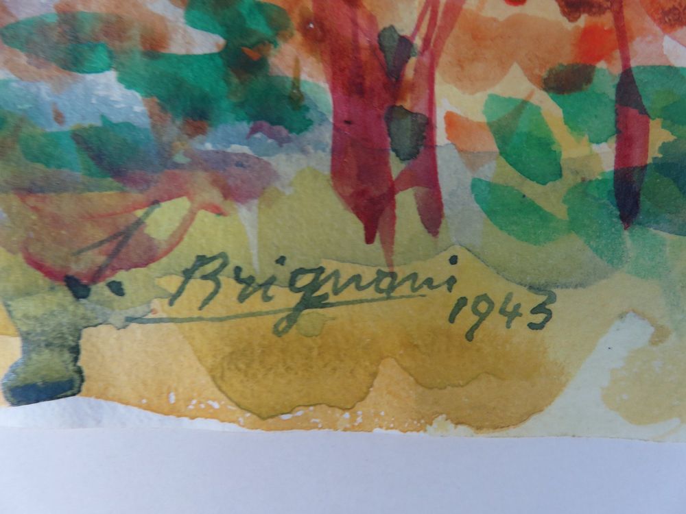 SERGE BRIGNONI 1943 GUACHE ORIGINAL UND SIGNIERT (Gebraucht) in BERN ...