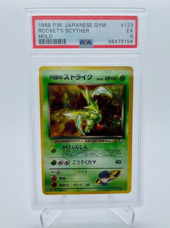 Rocket's Scyther No.123 Holo PSA 5 Pokémon Gym Heroes | Kaufen auf Ricardo