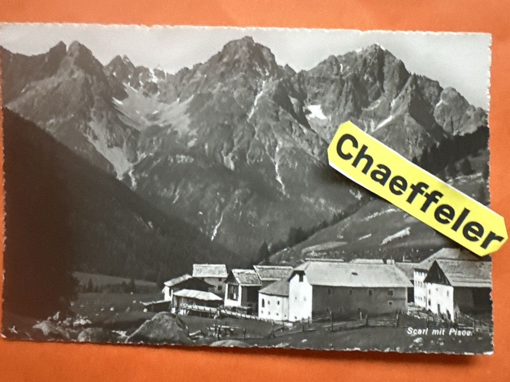 Alte Ansichtskarte Scarl mit Pisoc, Graubünden, Schweiz (Gebraucht) in ...