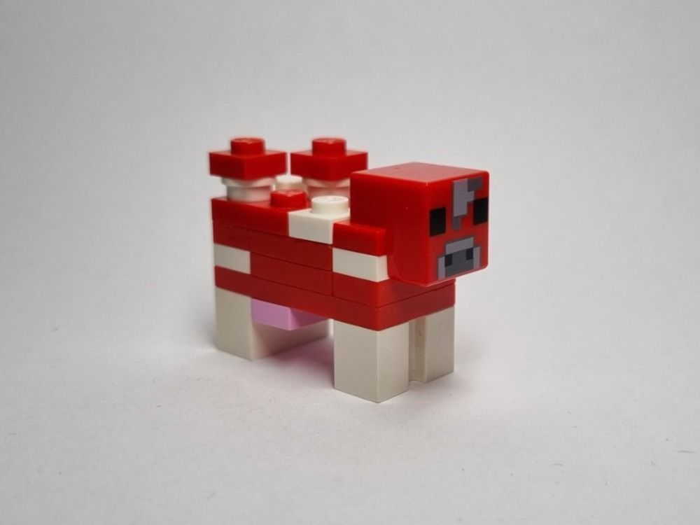 LEGO Minecraft minecow02a Red Minecraft Cow, Mooshroom (Gebraucht) in ...