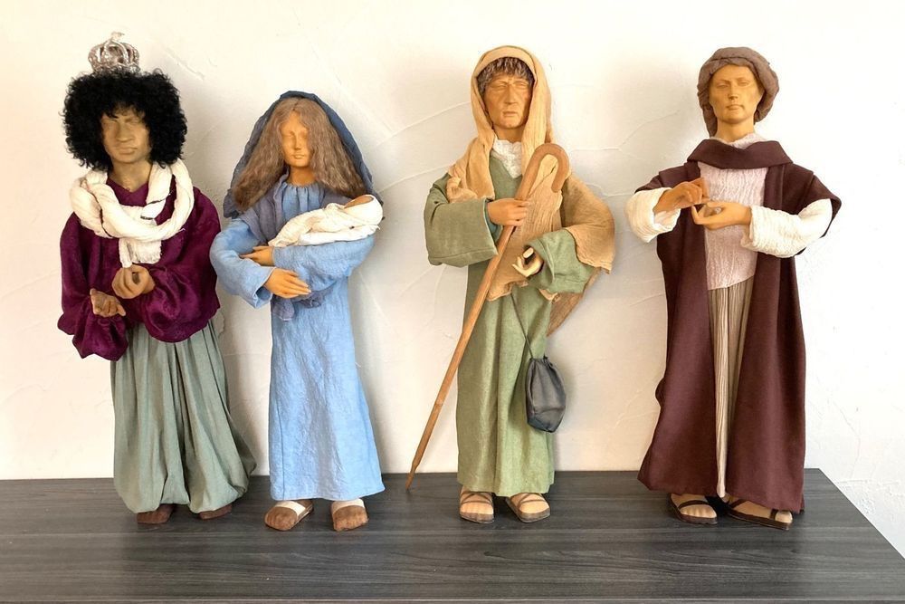 Krippenfiguren gross, Holz, handgeschnitzt Bleifüsse | Acheter sur Ricardo