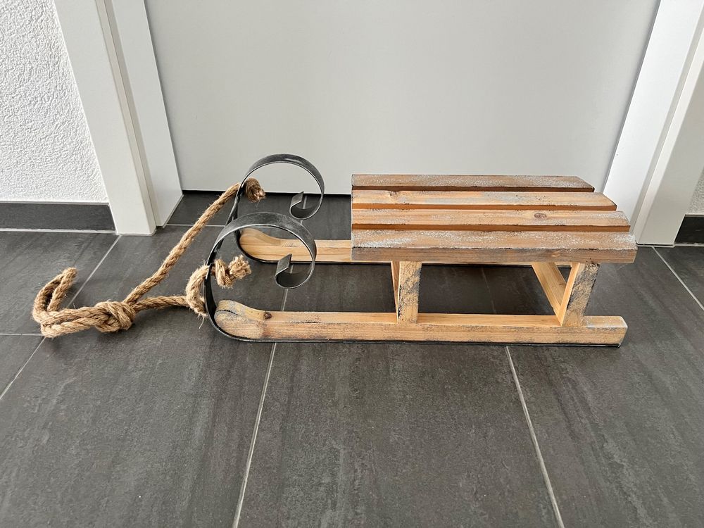 Deko Holzschlitten im Shabby Look (Gebraucht) in Wolfwil für CHF 24 ...