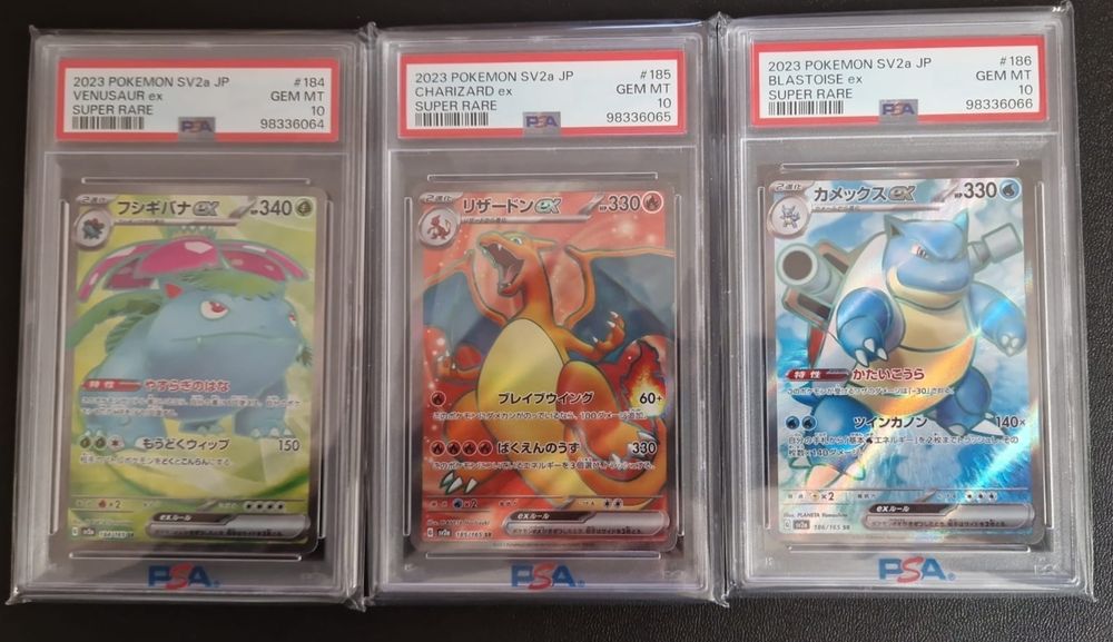 Pokemon PSA10 Charizard, Blastoise, Venusaur / Sequential | Kaufen auf ...