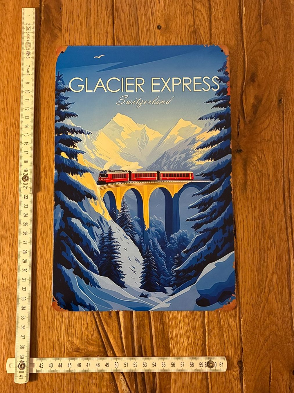 Glacier Express- schönes Blechschild - neu (Neu und originalverpackt ...