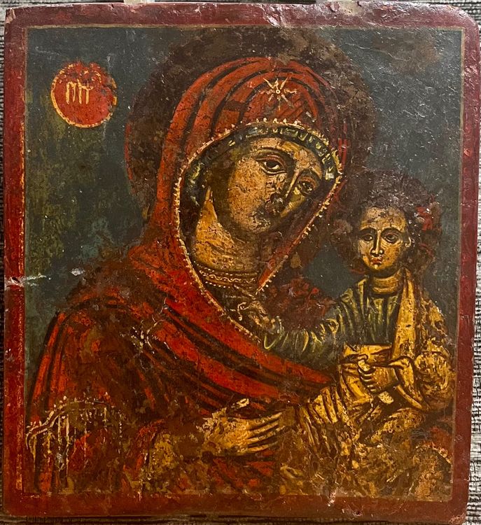 Antike Russische Heilige Szene Ikone Gemälde (Gebraucht) in Root für CHF 79 – mit Lieferung auf ...
