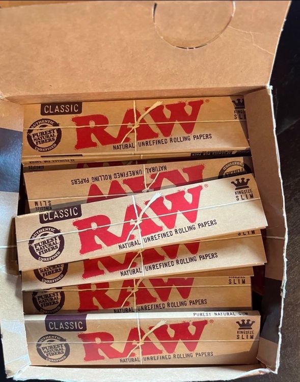 RAW Papes Classic Slims 28 Stück blättchen tabak cbd rauchen (Neu ...
