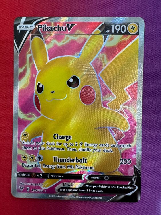 Pokémon Pikachu V Fullart #170/185 | Kaufen auf Ricardo