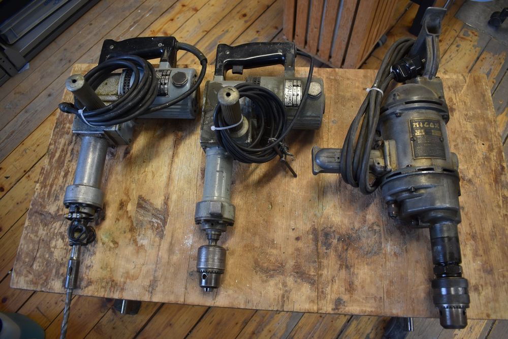 3 sehr alte Bohrmaschinen Torna / Hilti und Micox (Gebraucht) in ...