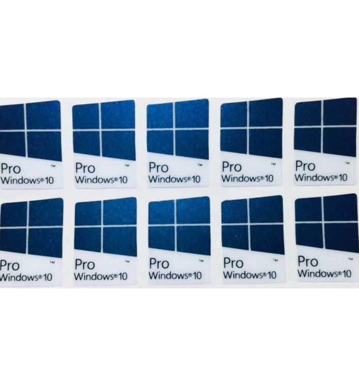 WINDOWS 10 PRO AUFKLEBER ¦ STICKER (Neu und originalverpackt) in ...