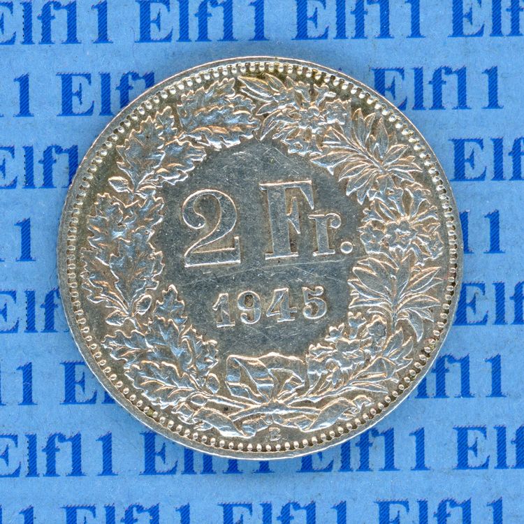 CHF___2.00 1945 ss-vz 2 Franken (Gebraucht) in Widnau für CHF 11 – mit Lieferung auf Ricardo kaufen