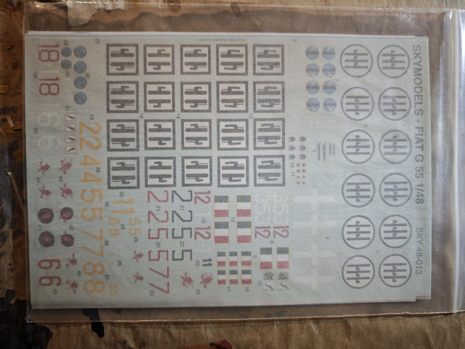 Decals für Fiat G55 von Skymodels in 1/48 (Neu und originalverpackt) in ...