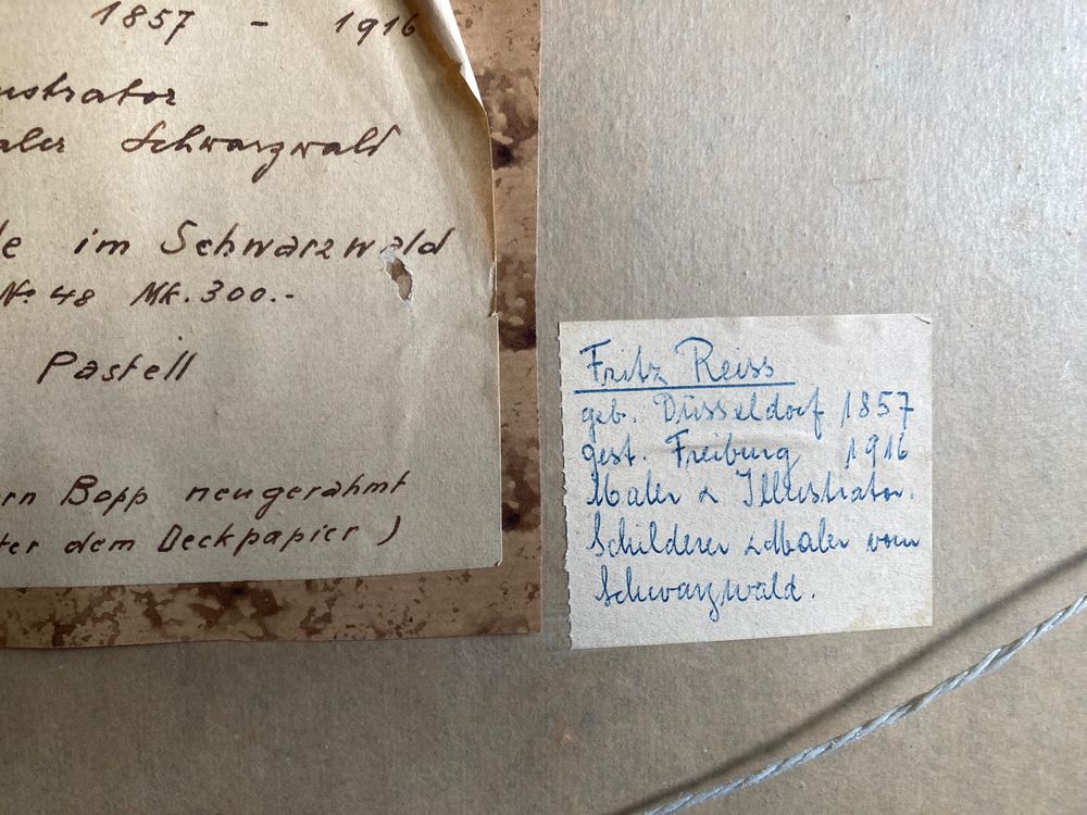 Fritz Reiss Aquarell Pastell Gemälde (Gebraucht) in Volketswil für CHF ...
