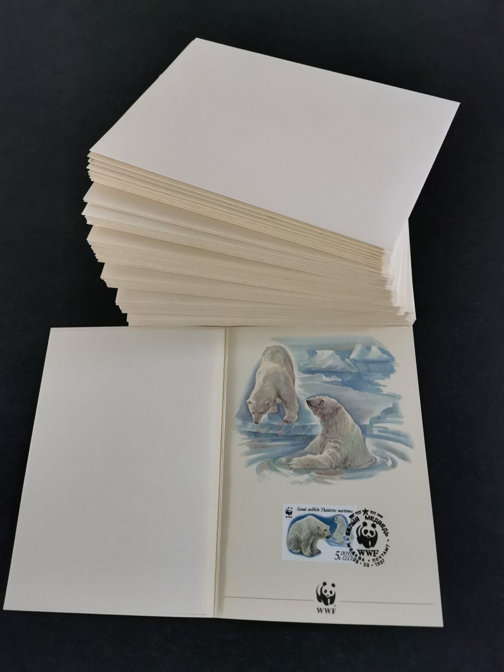 WWF Karten mit Ersttagsmarken und Couvert 50 Stück (Neu (gemäss ...