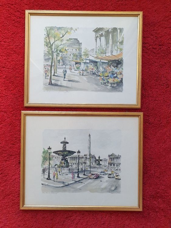 Zwei Litho von G. Lelong Kunst Malerei (Gebraucht) in Ostermundigen für ...