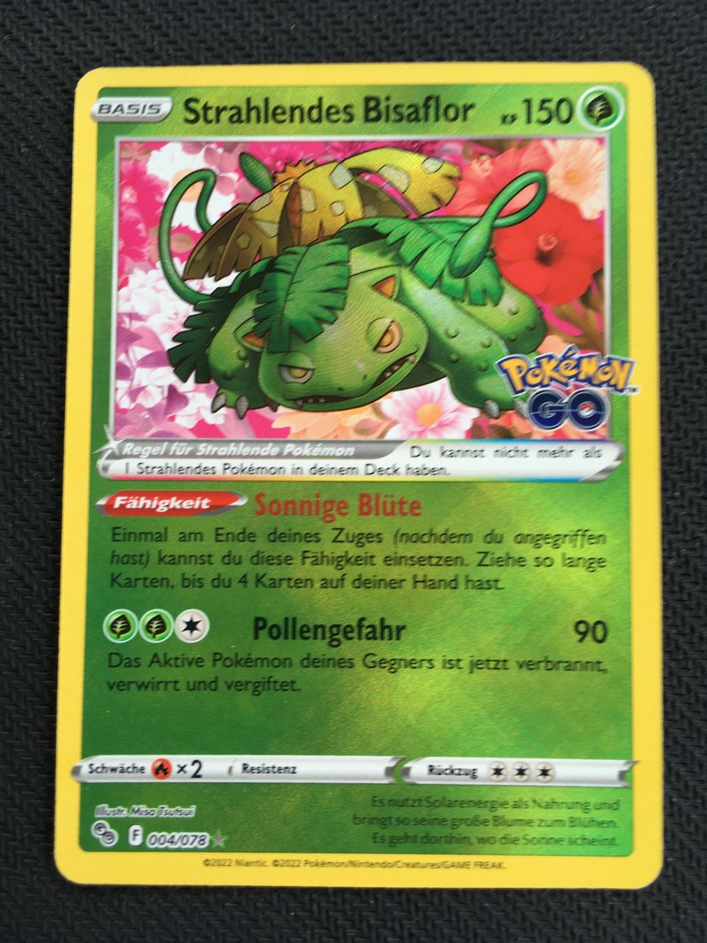 Pokémon Go - Strahlendes Bisaflor - PGO 004 - DE (Neu (gemäss ...