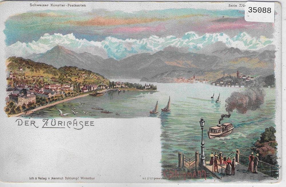 Der Zürichsee - C. Steinmann Schlumpf Litho (Gebraucht) in Ettingen für CHF 5 – mit Lieferung ...