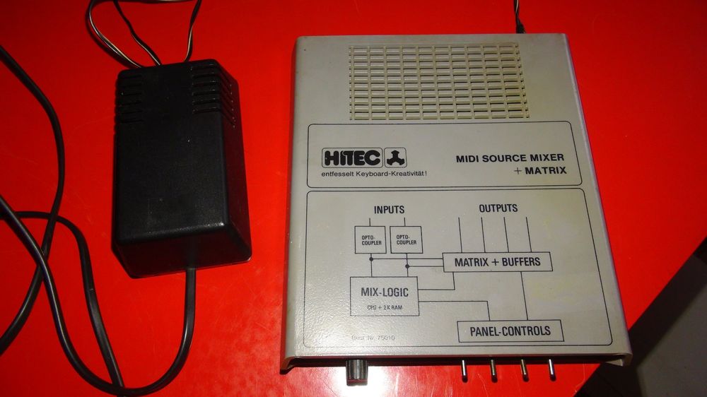 RARITÄT: Vintage Hi Tech Midi Source Mixer +Adapter läuft! (Gebraucht ...