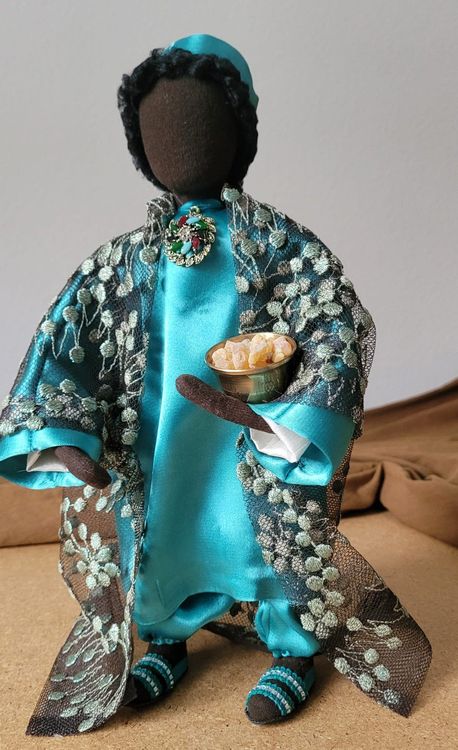 Schwarzenberger Krippenfiguren König mit Geschenk 29cm s N25 (Neu ...