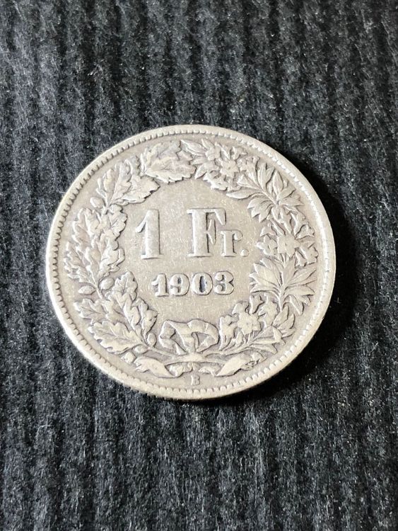 1 Franken 1903 (Gebraucht) in Walenstadt für CHF 5 – mit Lieferung auf Ricardo kaufen