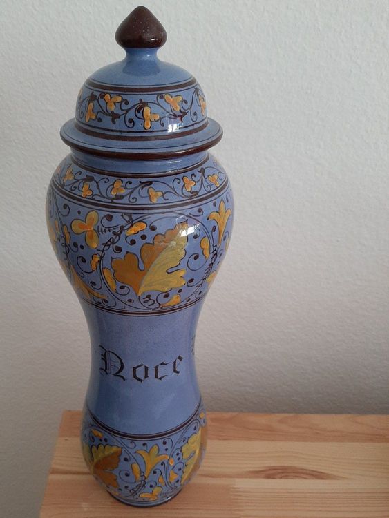 VASE mit Deckel H 39 Ø 12 cm, Faenza Pottery, Italy (Neu (gemäss ...