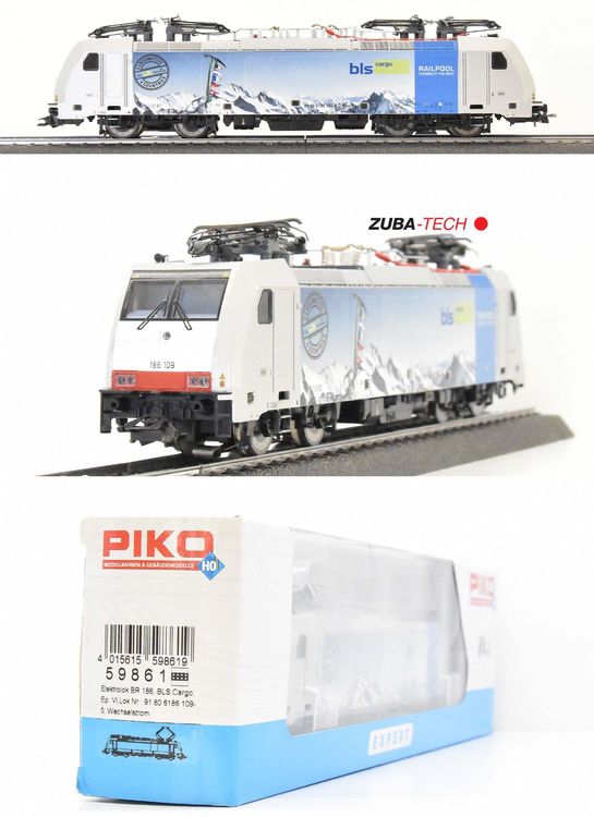 Piko 59861 E-Lok BR 186 Railpool/BLS Cargo H0 WS Digital OVP (Gebraucht ...