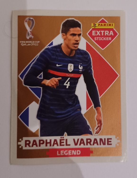 Panini extra sticker Legend Bronze Raphael Varane WM22 | Kaufen auf Ricardo