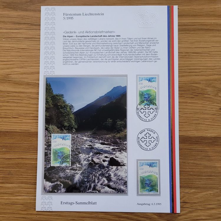 Documente Fürstentum Liechtenstein Vaduz 1995 (Gebraucht) in Biel/Bienne für CHF 1 – mit ...